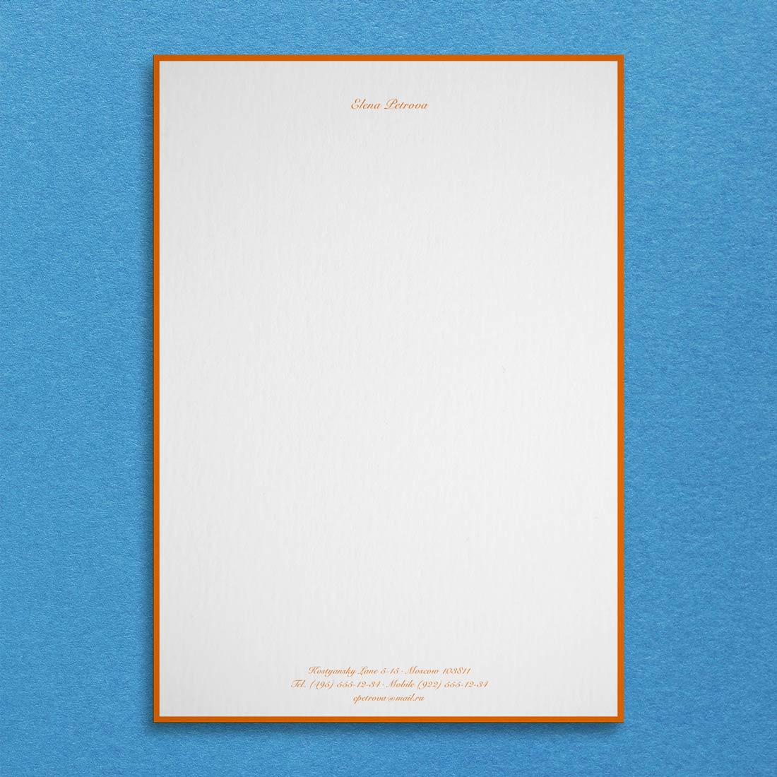 Regent Letterhead A4 – Pemberly Fox