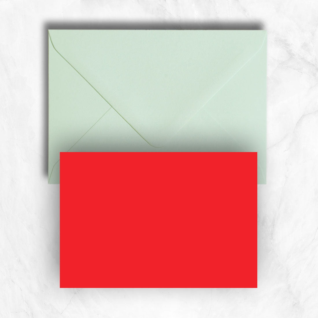Red A6 Blank Cards and Powder Green Envelopes – Pemberly Fox