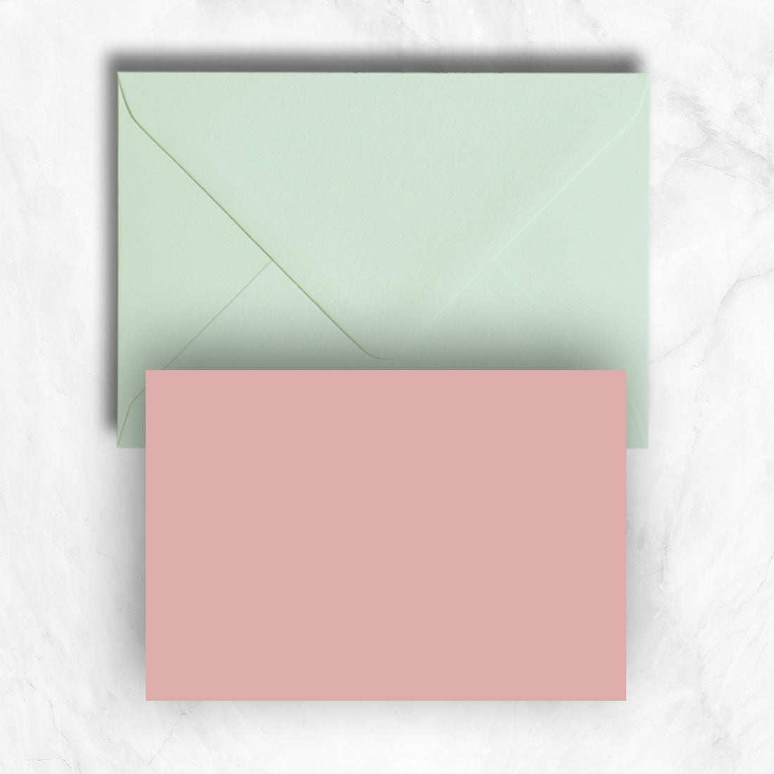 Candy Pink A6 Blank Cards and Powder Green Envelopes – Pemberly Fox