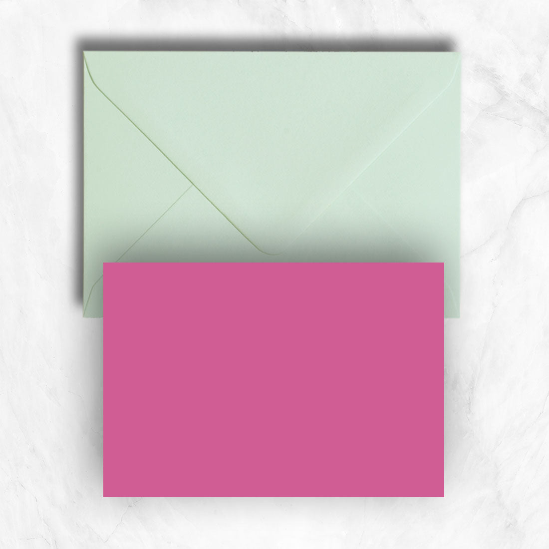 Hot Pink A6 Blank Cards and Powder Green Envelopes – Pemberly Fox