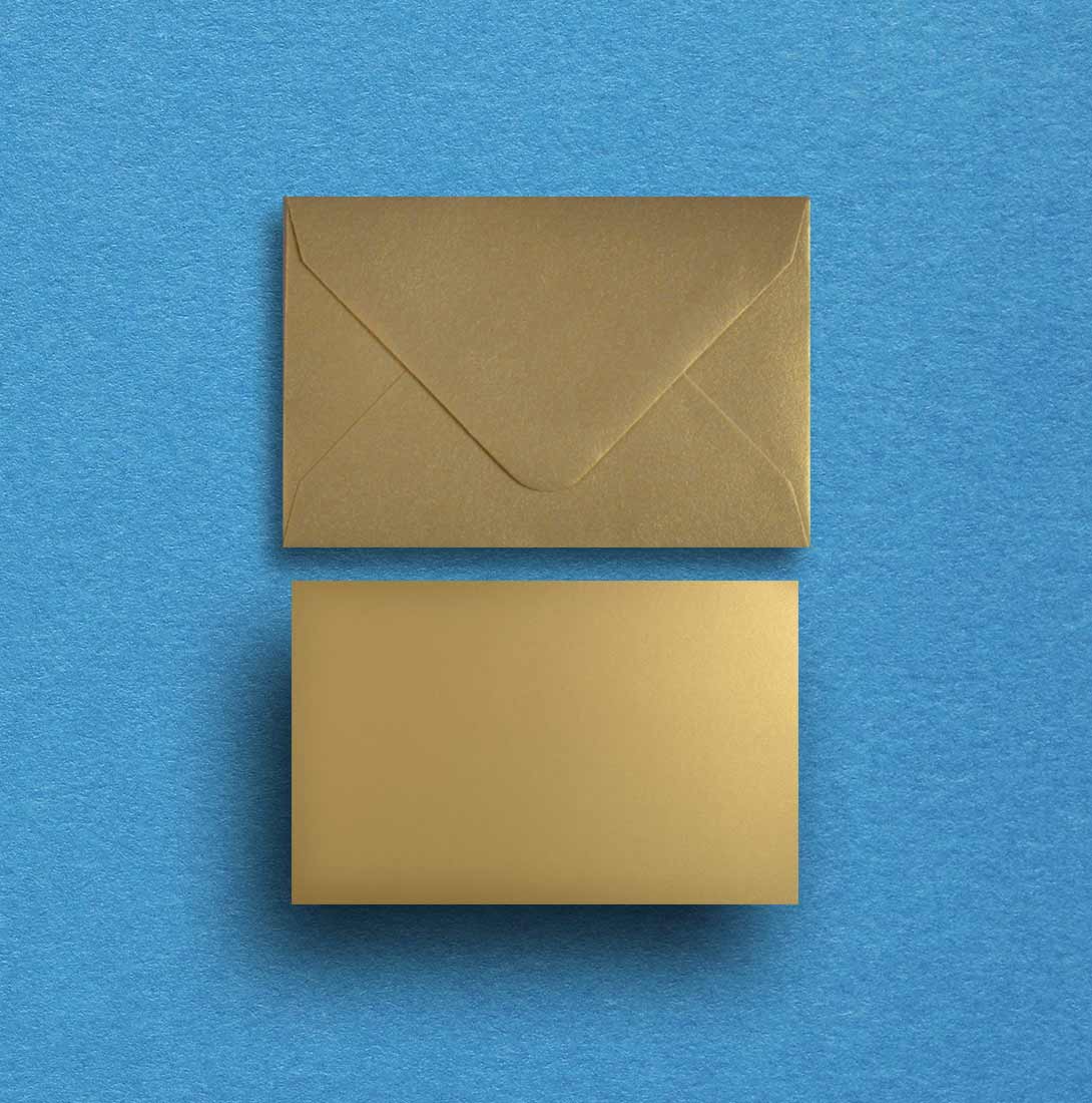 Mini Gold Cards and Envelopes – Pemberly Fox