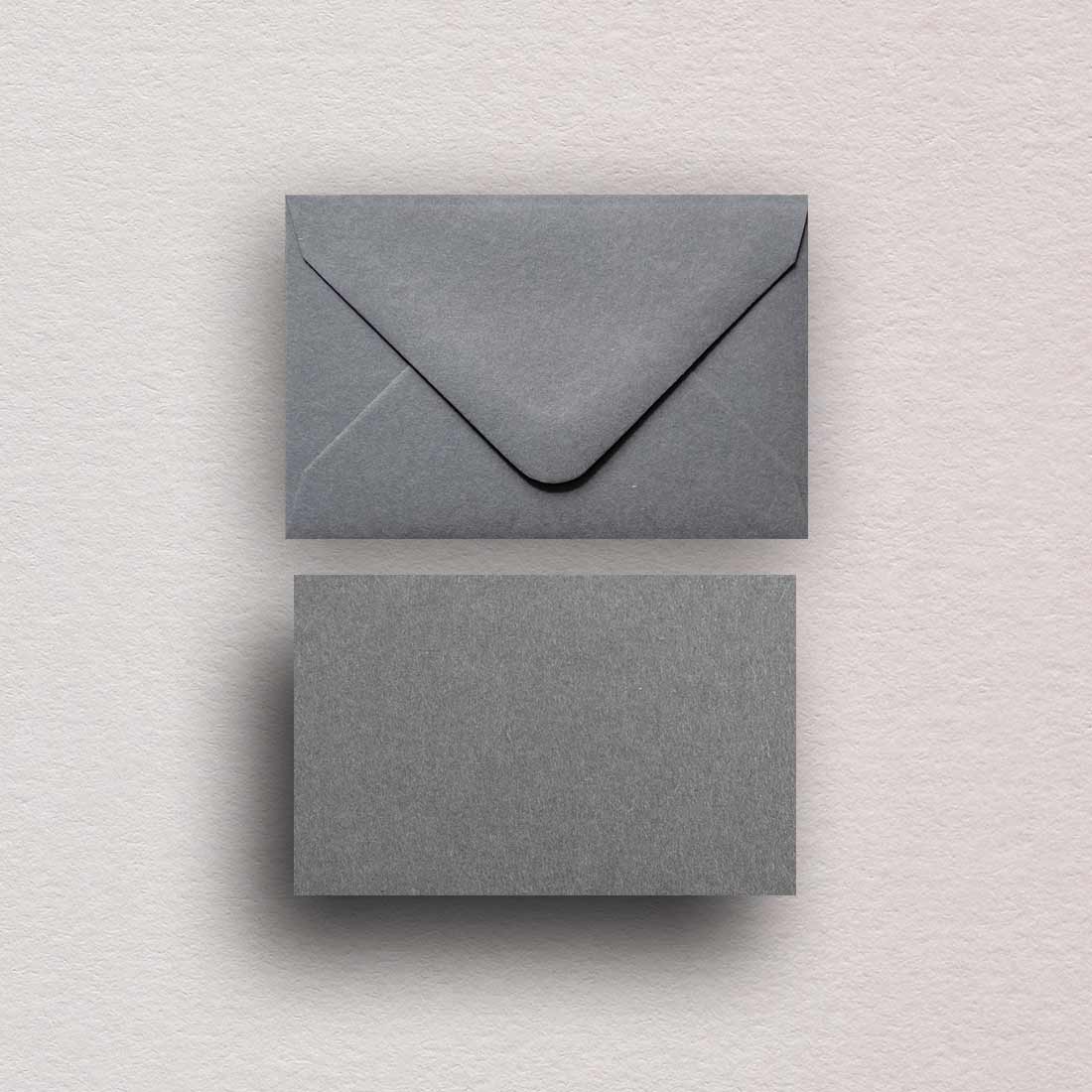Mini Grey Cards and Envelopes – Pemberly Fox