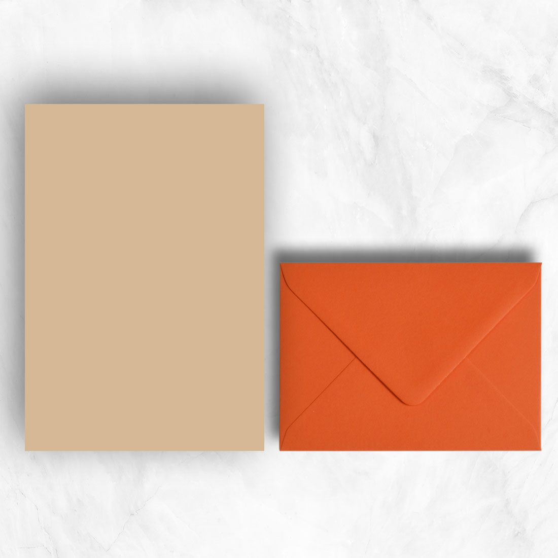Stone A5 Writing Paper and Orange Envelopes – Pemberly Fox