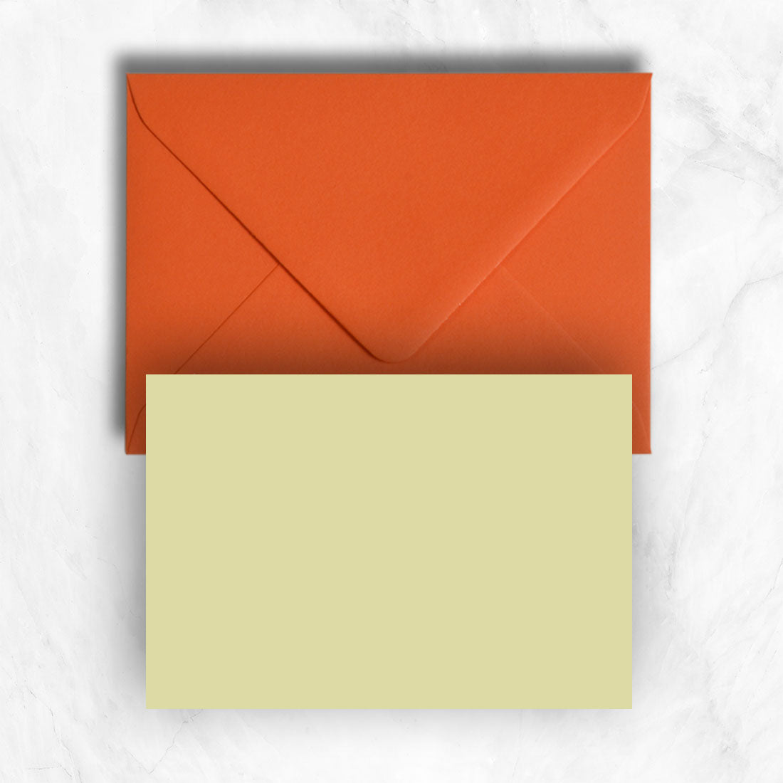 Yellow A6 Blank Cards and Orange Envelopes – Pemberly Fox