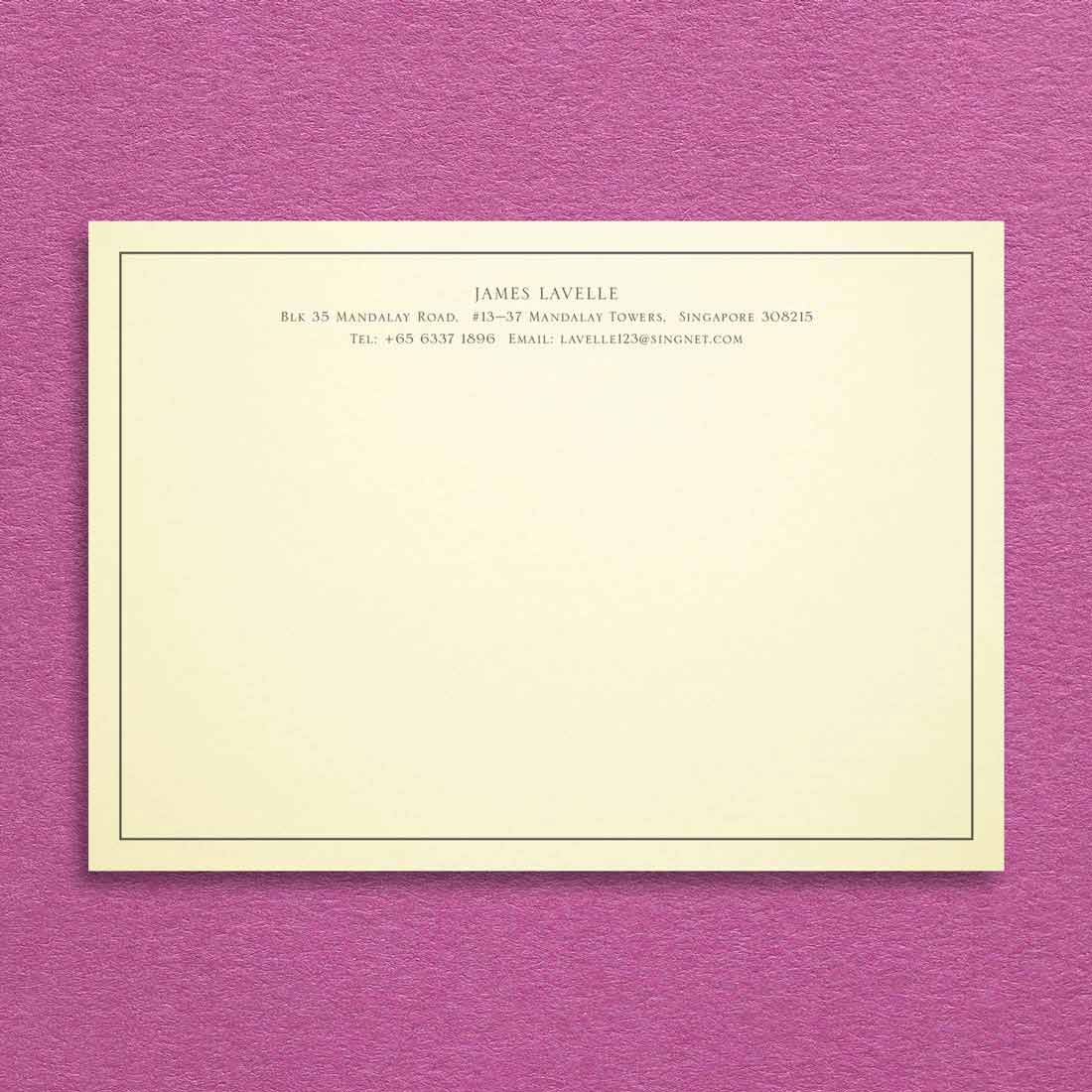 Piccadilly Correspondence Cards – Pemberly Fox