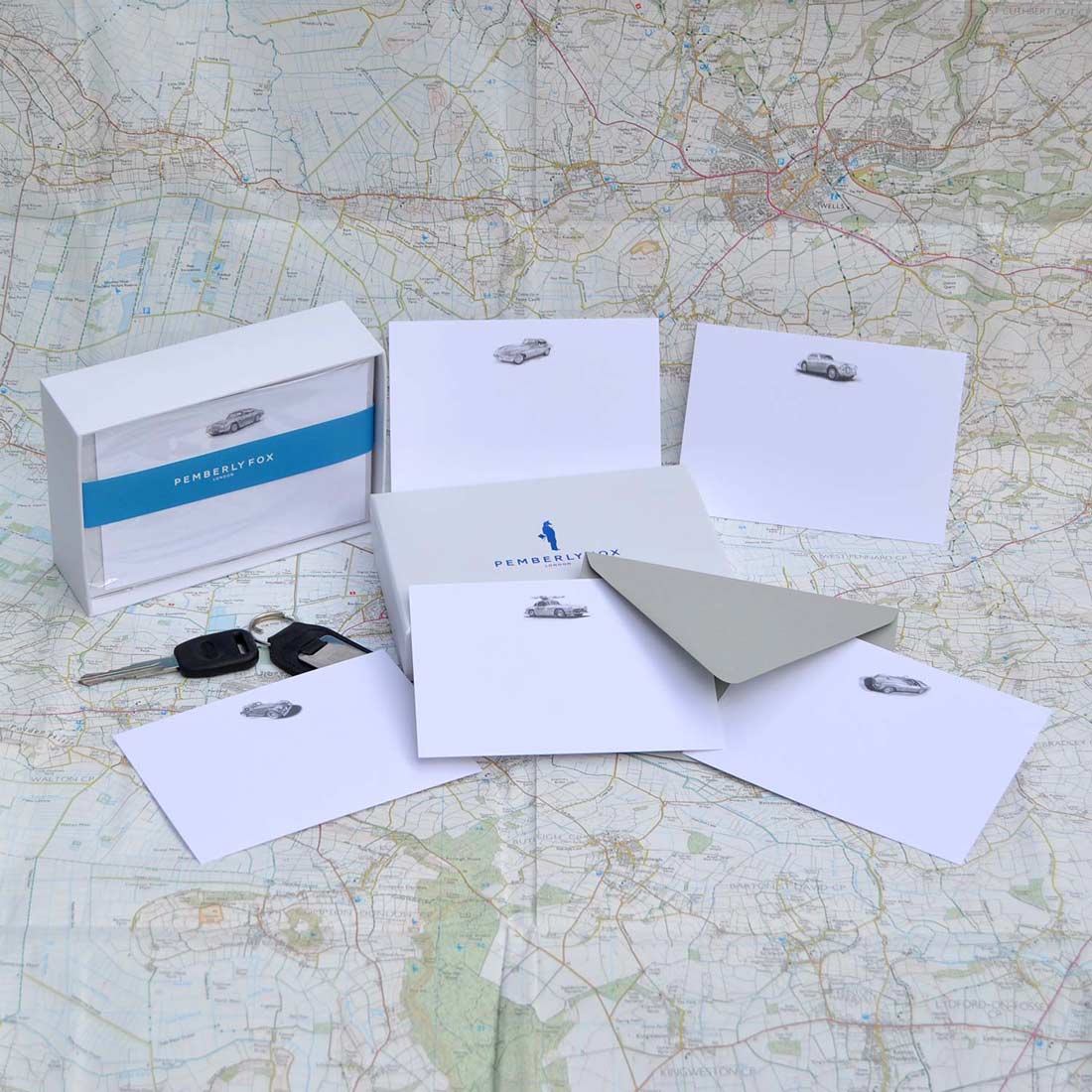 Classic Car Note Cards Pack – Pemberly Fox