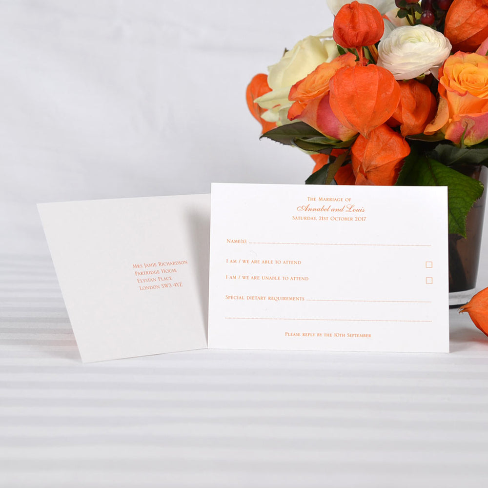 Wedding Response Card Envelopes Neutral Love Wedding Response Card