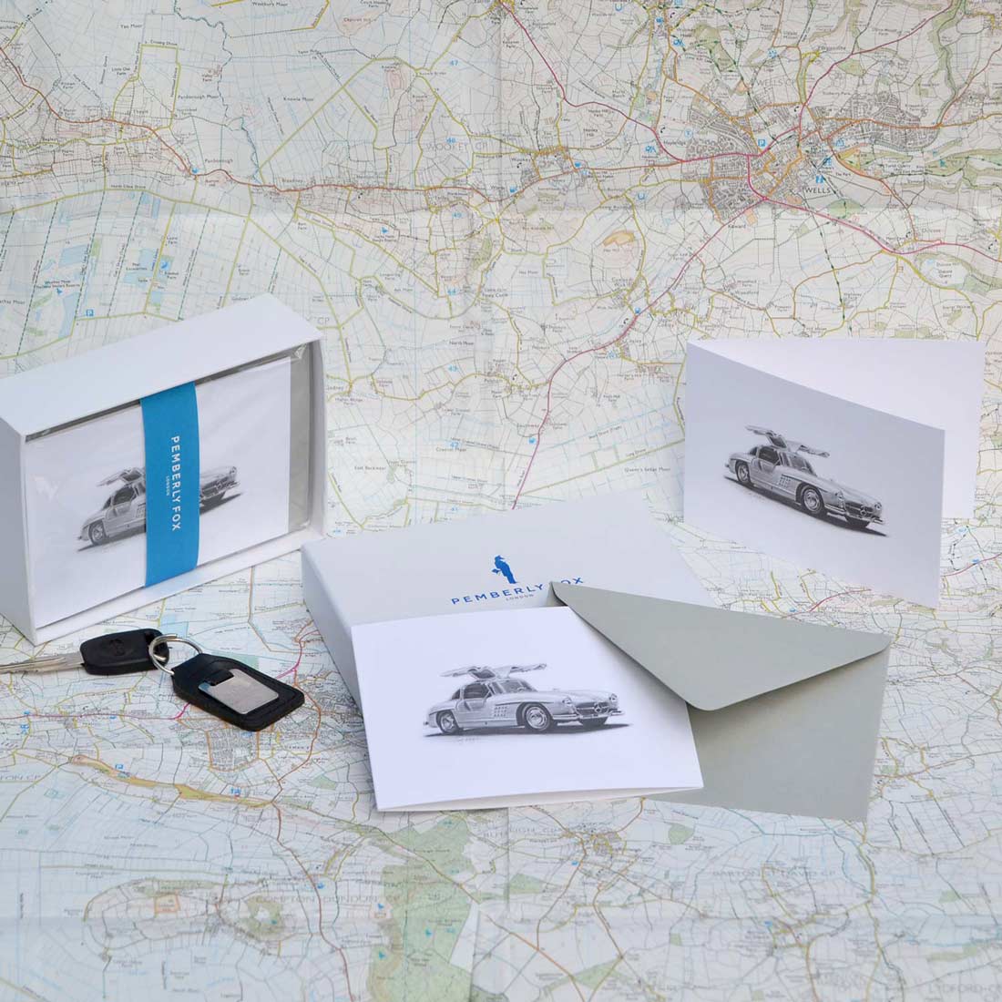 Mercedes-Benz 300 SL Greeting Cards – Pemberly Fox