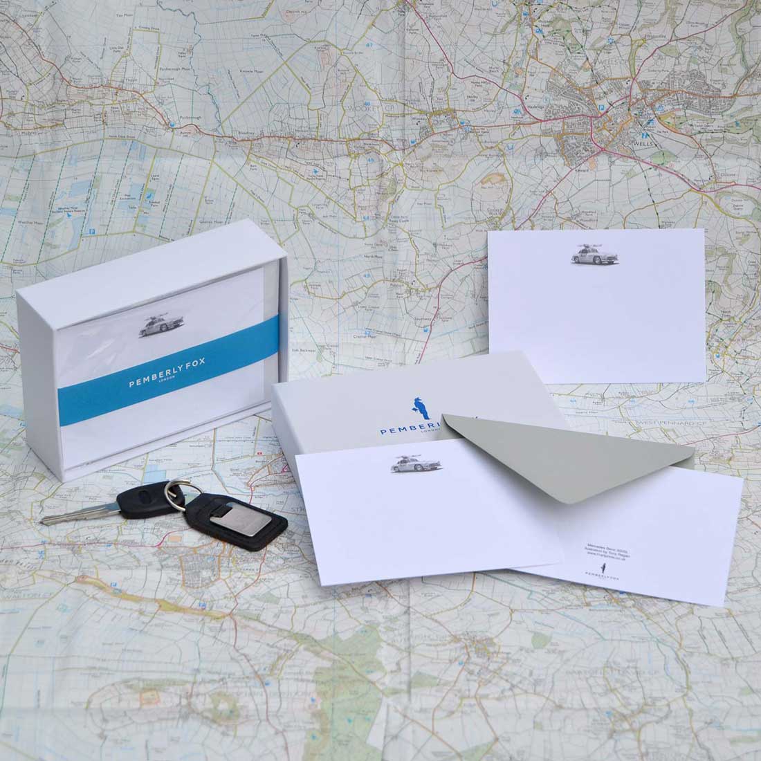 Mercedes-Benz 300 SL Notecards – Pemberly Fox