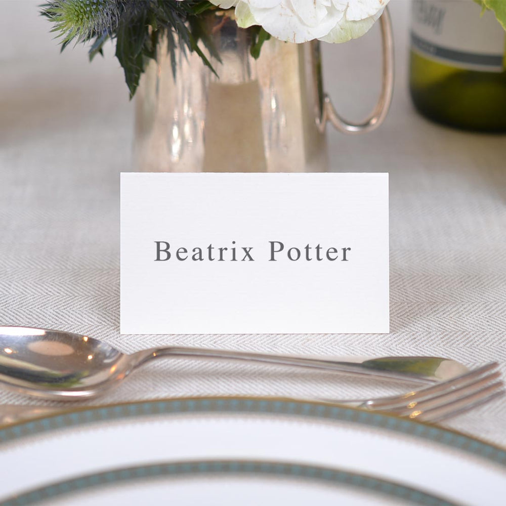 Formal Table Name Cards 106 Pcs Table Place Cards, White Blank Tent